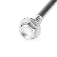 China ZINC Finish 6.3x230mm Double Thread Phillips Cross Recess Hex Washer Self Drilling Screw for sale