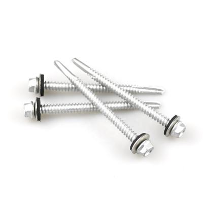 China Roof Fastening Bimetal Self Tapping Screw 5.5x140mm With Epdm Washer for 100% QC Test for sale