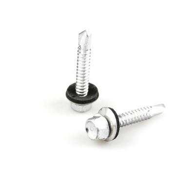 China Self Drilling Screws With Epdm Washer 38mm Hex Washer Head Customized Support for Window for sale
