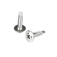 China Black Stainless Steel Phillips Wafer Head Self Drilling Screws Tornillos Acero Inoxidable for sale
