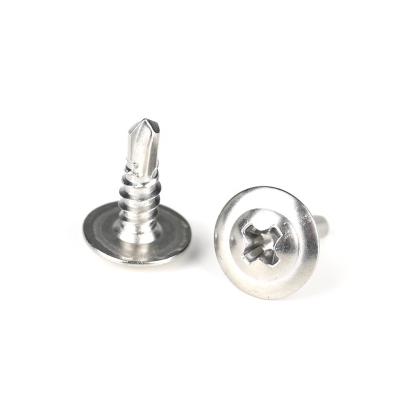 China ZINC Finish Stainless Steel Phillips Wafer Head Self Drilling Screws for Wood Structure for sale