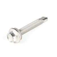 China Customized Tek Black HEX Washer Head Self Drilling Screws for Metal Wood M3.5-M6.3 for sale