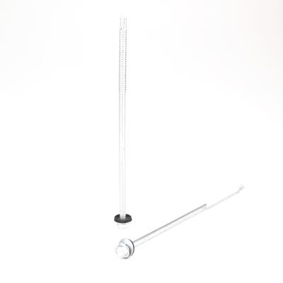 China Coating Stainless Steel Self-Drilling Screws 6.3x180mm with Bonded Washer and Round Head for sale