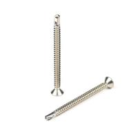China Flat Head Phillips 50mm Self Drilling Screws Tek Lag Bolts Stainless Steel Customized for sale