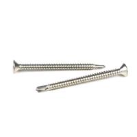China Flat Head Phillips 50mm Self Drilling Screws Tek Lag Bolts Stainless Steel Customized for sale