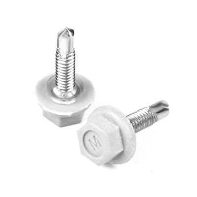 China DIN 410 Stainless Steel Hex Washer Head Self Drilling Screws Self Tapping Drilling Screw for sale