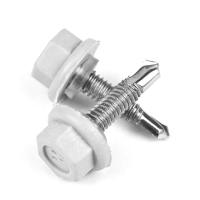 China DIN 410 Stainless Steel Hex Washer Head Self Drilling Screws Self Tapping Drilling Screw for sale
