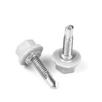 China DIN 410 Stainless Steel Hex Washer Head Self Drilling Screws Self Tapping Drilling Screw for sale