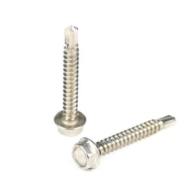 China Installation Stainless Steel Hex Washer Head Self Drilling Screw Sus304 Tapping Screws for sale