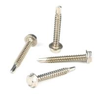China Installation Stainless Steel Hex Washer Head Self Drilling Screw Sus304 Tapping Screws for sale