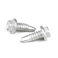 China Stainless Steel Hex Washer Head Self Tapping Screws for Easy Metal Sheet Installation for sale