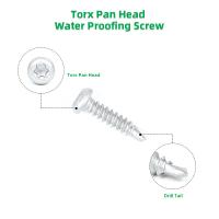 China Bi-Metal Stainless Steel 304 Torx Pan Head Self Drilling Screws Waterproof Screw for sale