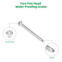 China Rust Proof SUS410 Stainless Steel Self Drilling Screw With Wafer Head Style For Pvc Roof for sale
