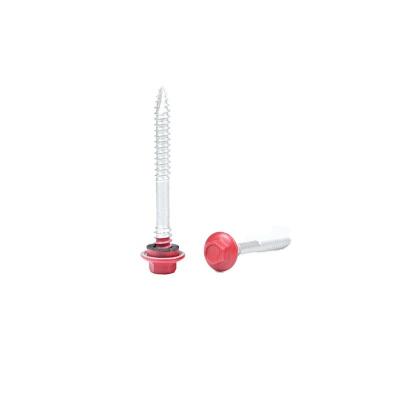 China Stainless Steel Tek Screw Hex Flange Head Self Drilling Self Tapping Screws With EPDM Washer for sale