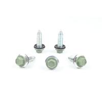 China Customized Black Finish Stainless Steel Self Drilling Tapping Screws With EPDM Washer for sale