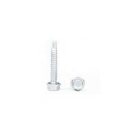 China Steel 6.3x38mm Hex Flange Head Tek Screws for Light Steel Housing Installation Point for sale