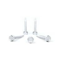 China Steel 6.3x38mm Hex Flange Head Tek Screws for Light Steel Housing Installation Point for sale