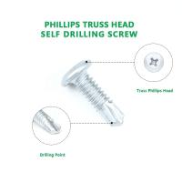 China Steel Structure Phillips Truss Head Stainless Steel Self Tapping Screws Metal Tek Screw for sale