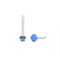 China Torx Drive Color Painted Flange Hex Head Self Drilling Tek Screw for sale