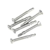 China SUS410 Flat Phillips Head Self Tapping Self Drilling Screw Wing Tek Screw with Nibs 4.2x38 for sale