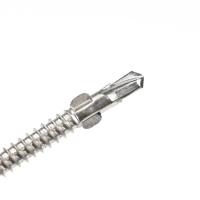 China SUS410 Flat Phillips Head Self Tapping Self Drilling Screw Wing Tek Screw with Nibs 4.2x38 for sale
