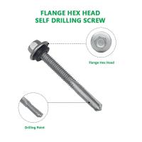 China Standard Stainless Steel Flange Hex Head Self Drilling Screws For Electrical Appliances for sale