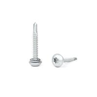 China Oval Head Stainless Steel SUS410 Self Drilling Tek Screw With Epdm Washers For Roofing for sale