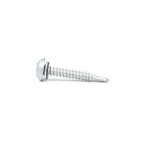China Oval Head Stainless Steel SUS410 Self Drilling Tek Screw With Epdm Washers For Roofing for sale