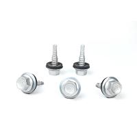 China Steel Hex Head Self-Drilling Roofing Tek Screws with Rubber Washers Stitch Screw 1 Point for sale
