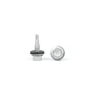 China Steel Hex Head Self-Drilling Roofing Tek Screws with Rubber Washers Stitch Screw 1 Point for sale