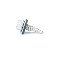 China Steel Hex Head Self-Drilling Roofing Tek Screws with Rubber Washers Stitch Screw 1 Point for sale