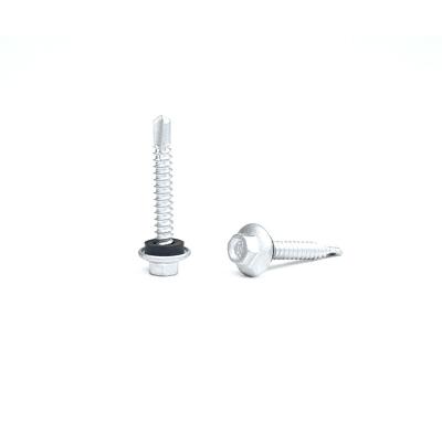 China Electrical 38mm Self Drilling Roofing Screws with Rubber Washer and Ideal for sale
