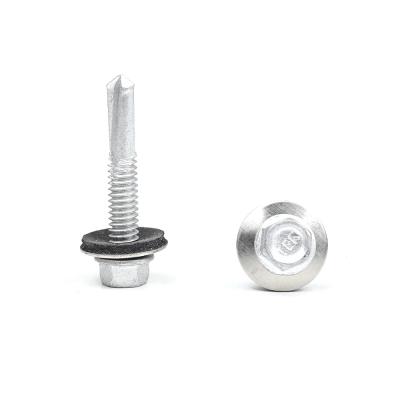 China SS410 Stainless Steel Hex Head Self Drilling Screws Metal Tek for sale