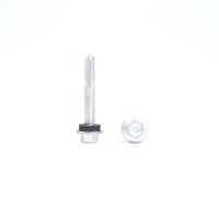 China 38mm Self-Drilling SUS410 Stainless Steel Hex Screw with Flange Head and EPDM Washer for sale