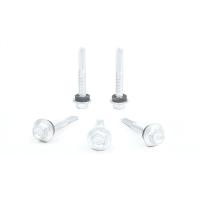 China 38mm Self-Drilling SUS410 Stainless Steel Hex Screw with Flange Head and EPDM Washer for sale