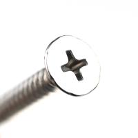 China Stainless Steel Flat Head Self Drilling Screw With Wing 4.5x37mm with Ruspert Finish for sale