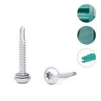China Rustproof Coated 410 Stainless Self Drilling Tek Screws for Metal Roofing Wall Panel for sale