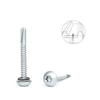China Ruspert Button Torx 12x45 Self Tapping Screw for Roofing to Purlin Framing Stainless Steel for sale