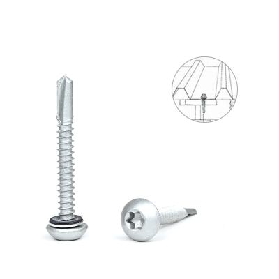 China Ruspert Button Torx 12x45 Self Tapping Screw for Roofing to Purlin Framing Stainless Steel for sale