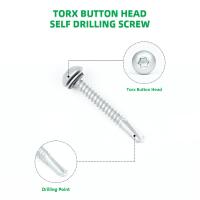 China Ruspert Button Torx 12x45 Self Tapping Screw for Roofing to Purlin Framing Stainless Steel for sale