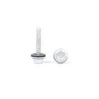 China 410 Hex Flange Coating 5.5x25mm Self-Drilling Tek Screw for Wall Cladding Sheet Purlin for sale