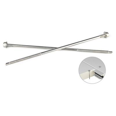 China Hex Washer Head Stainless Self Drilling Screws 6.3x200mm for Insulated Sandwich Panel for sale