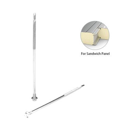 China Plain Finish Self Drilling Screws for Metal Roofing Sandwich Panel in Stainless Steel for sale