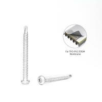 China 6.3x65 TPO PVC Ply Membrane Stainless Steel 304 Bi-Metal Torx Button Head Waterproof Screw for sale