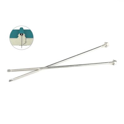 China Hex Washer Drive SUS410 Stainless Steel Roofing Screws 6.3x230 for Sandwich Panel for sale