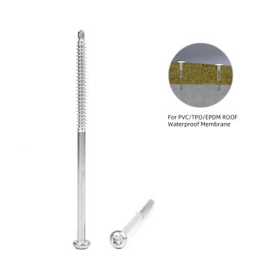 China 6.3 x 125mm Self Drilling Screw Perfect for PVC/TPO/EPDM Roofing Membrane Installation for sale