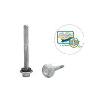 China Zinc Alloy Coated Hex Flange Head Self Drilling Screw Tek 7 For Installation 5.5x50 for sale