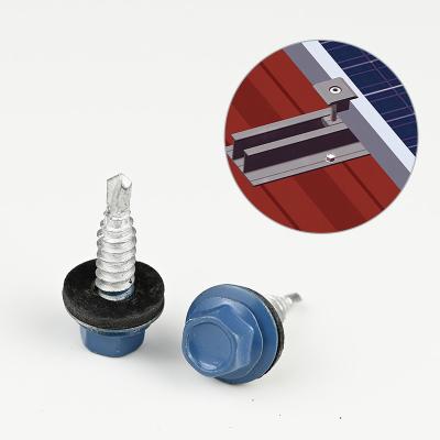 China Metric Corrosion Resistant Bimetal Hex Screws 6.3x22 for Solar Mounting Brackets for sale