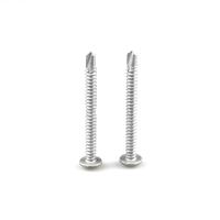 China Steel Frame Fixing Bi-metal 5.5x60 Drilling Screw with Wafer Head Phillips Purlin for sale