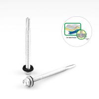 China 12 x 75 Ruspert Self Drilling Roofing Screw with Metal Bonded Washer Bimetal Material for sale